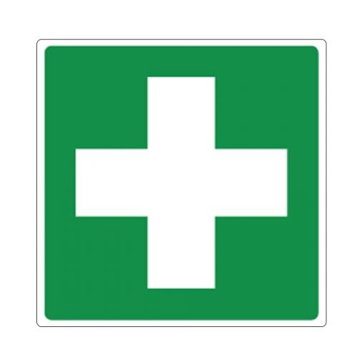 Sign first aid department location (20x20cm) | AED Solutions